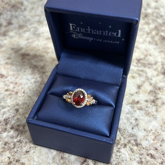 Disney’s enchanted collection | Jewelry | Disneys Enchanted Oval Garnet ...